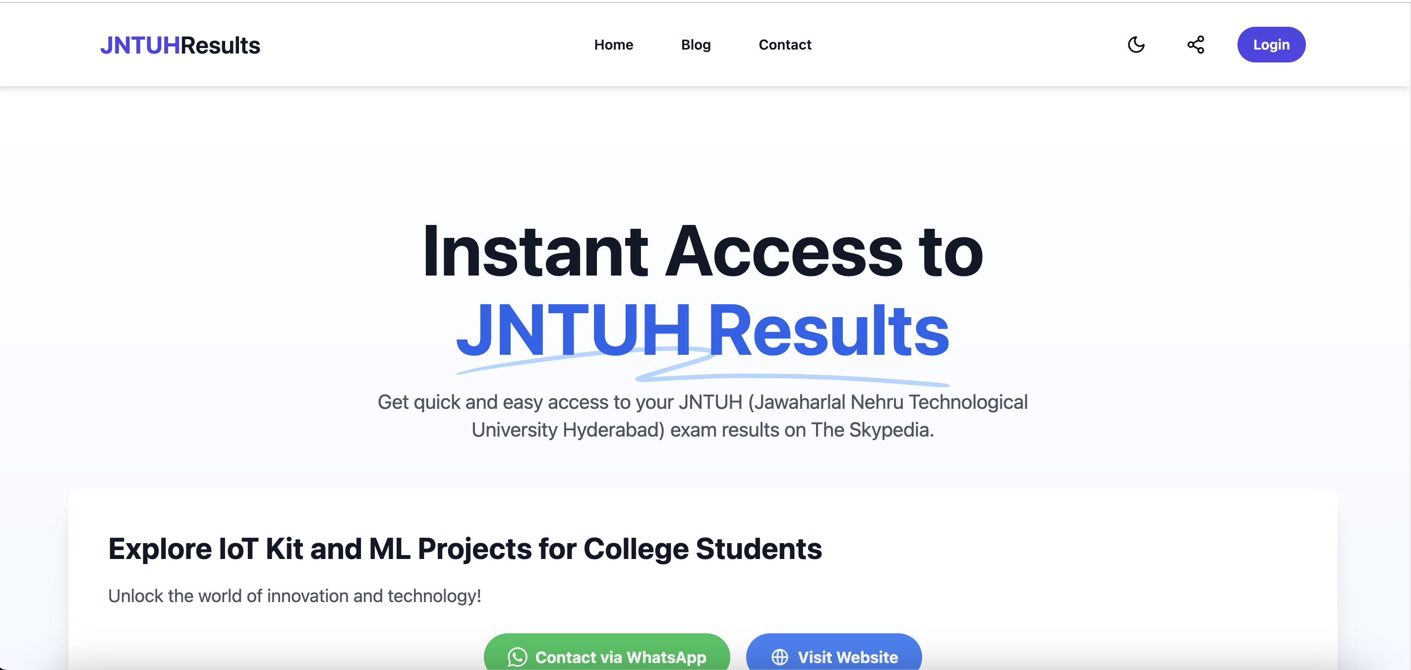 JNTUH Results - Check B.Tech, M.Tech Results | CGPA Calculator